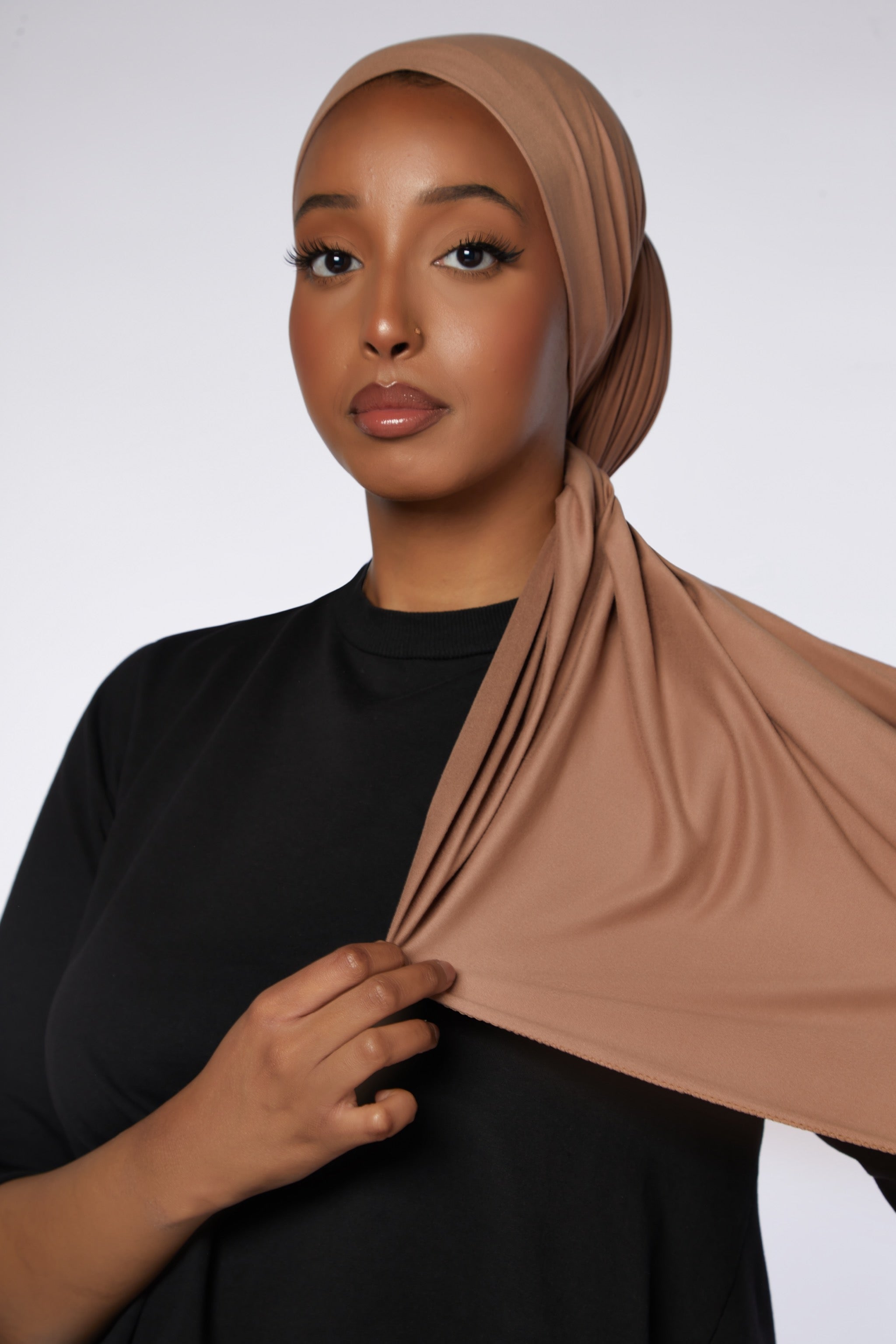 Mocca Fine Jersey Hijab – The Cloak Store